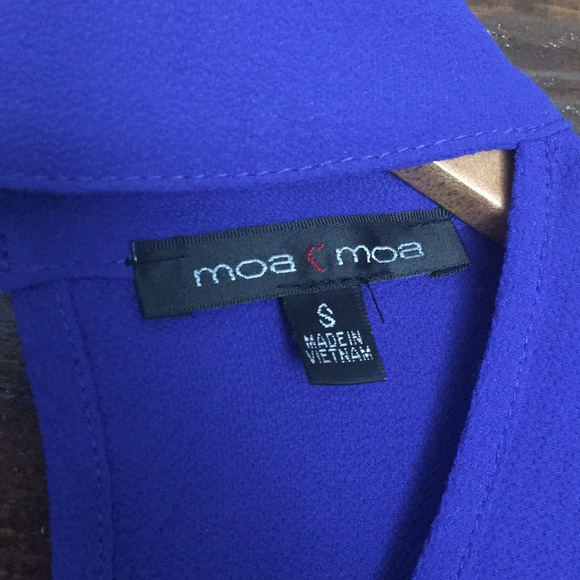 Moa Moa | Tops | Moa Moa True Blue Blouse | Poshmark